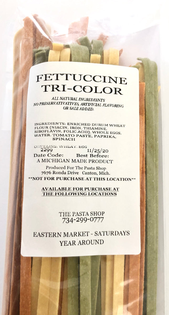 Fettuccine Tri-Color – The Pasta Shop